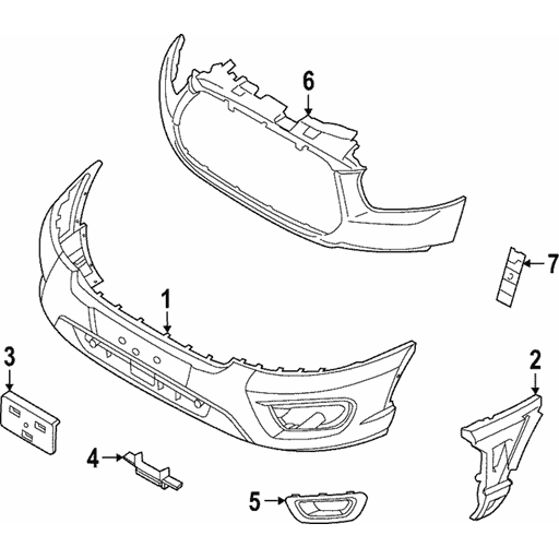PK4Z17757AA Ford | Bumper - Front Rear | Source One Parts Center
