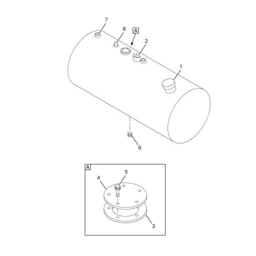 1615619C94 Navistar International | Fuel Tank 65-Gallon 20 in Diameter ...