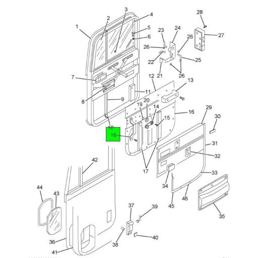 1649753C1 Navistar International | Cab Grab Handle Black | Source One ...