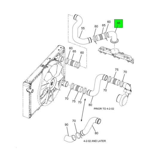 3522147C1 Navistar International | Air Intake Manifold Elbow Pipe ...