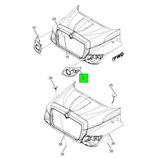 3779263C92 Navistar International | Headlight Halogen Left-Hand Chrome ...