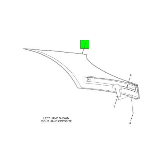 3551672C4 Navistar International | Panel Front Fender | Source One ...