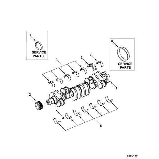 3802074 Cummins | Main Bearing 040 Set | Source One Parts Center