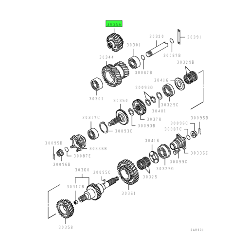 ME606680 Mitsubishi FUSO | Transfer Input Gear | Source One Parts Center