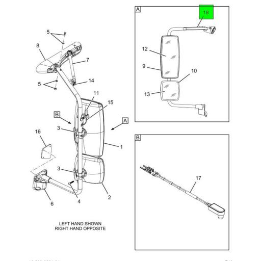 2514172C1 Navistar International | Left-Hand Black Bracket Assembly ...