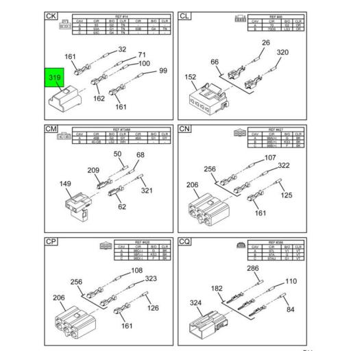 598839C1 Navistar International | CONNECTOR CABLE MALE - 5 Pack ...