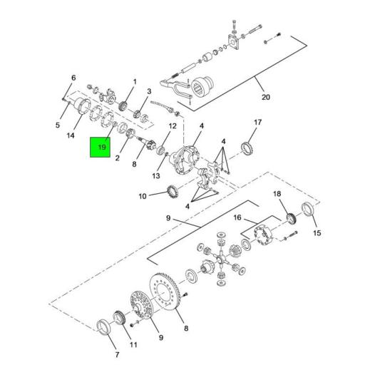 1694579C91 Navistar International | Bearing Spacer Set Differential ...