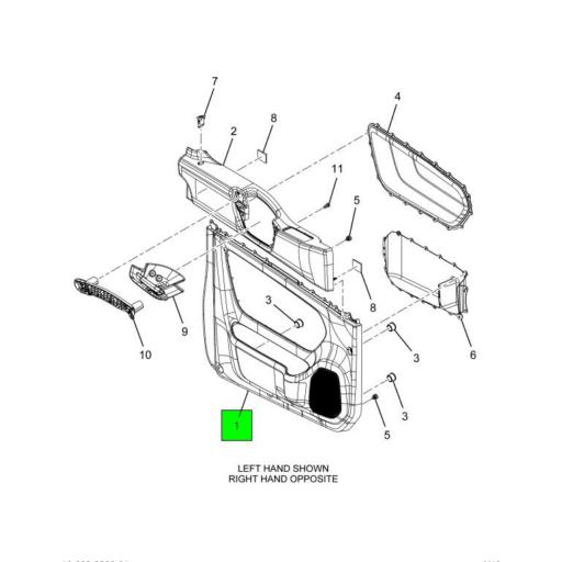 6126366C2 Navistar International | PANEL LOWER DOOR TRIM RH | Source ...