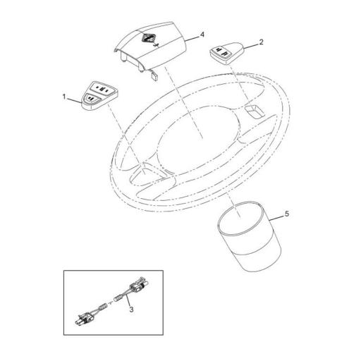 3581236C93 Navistar International | WHEEL STEERING 18 IN W/THROTT ...