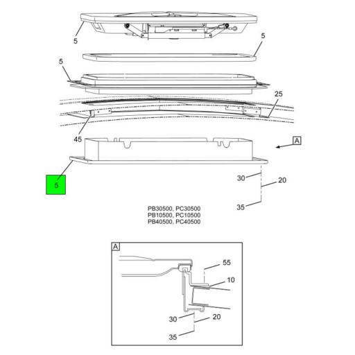 2230821C93 Navistar International | Bus Body Panel Right-Hand Alarm ...