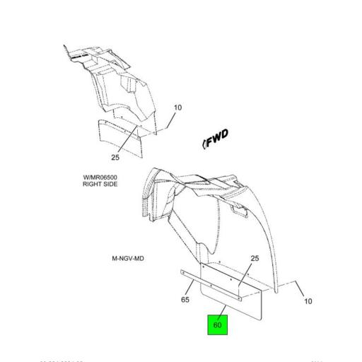 3596763C2 Navistar International | Low Cab Front Fender Mud Flap Guard ...