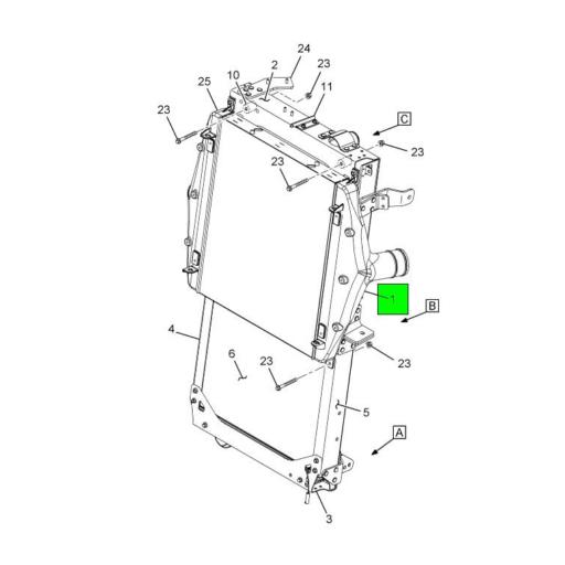 2596329C91 Navistar International | Radiator Assembly Charge Air Cooler ...