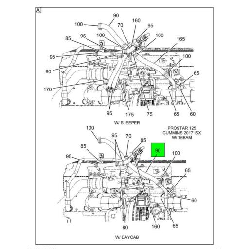 4147916C1 Navistar International | Heater Hose Return LT ISX | Source ...