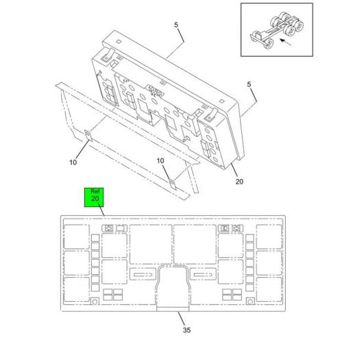 3525078C93 Navistar International | Instrument Air Brake Cluster ...