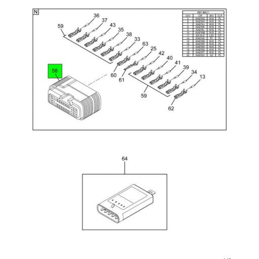 3857801C1 Navistar International | CONNECTOR BODY APEX 24 WAY | Source ...