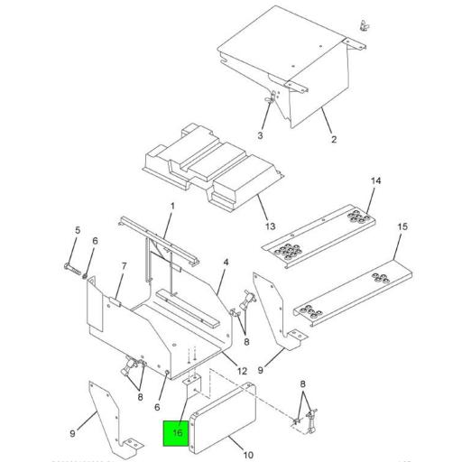 1664360C1 Navistar International | Battery Box Bracket | Source One ...