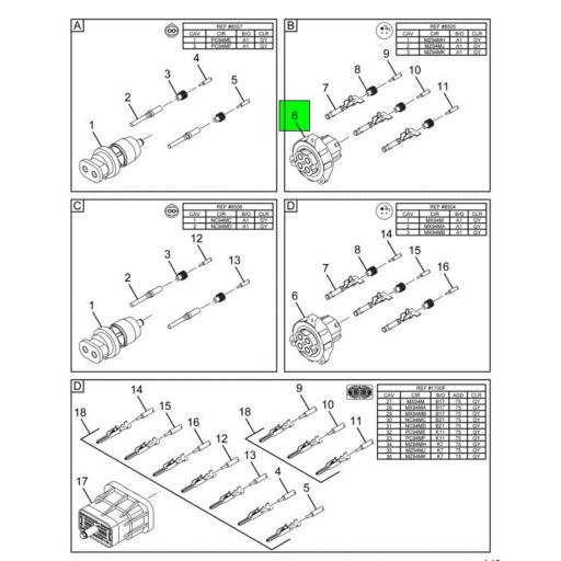 3919376C1 Navistar International | Body Connector 4-Way Micro Quad Lok ...