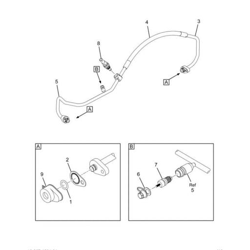 4054705C91 Navistar International | Air Conditioning Hose Compressor to ...