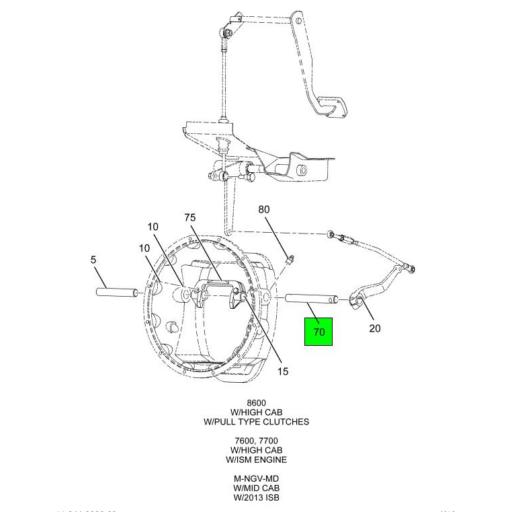 4109359C1 Navistar International | Clutch Release Fork Shaft | Source ...
