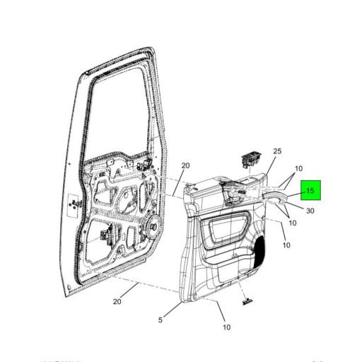 6126379C2 Navistar International | Left-Hand Grab Handle Cover | Source ...
