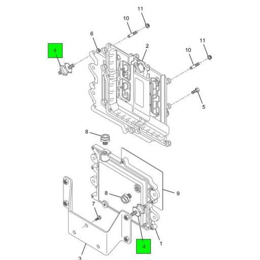 2602391C1 Navistar International | Rubber Mounting Damper Bolt | Source ...