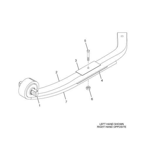 3544148C91 Navistar International | Rear Chassis Spring Support Left ...