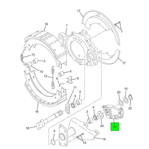 HAL40010008 Navistar International | Brake Slack Adjuster with Bracket ...