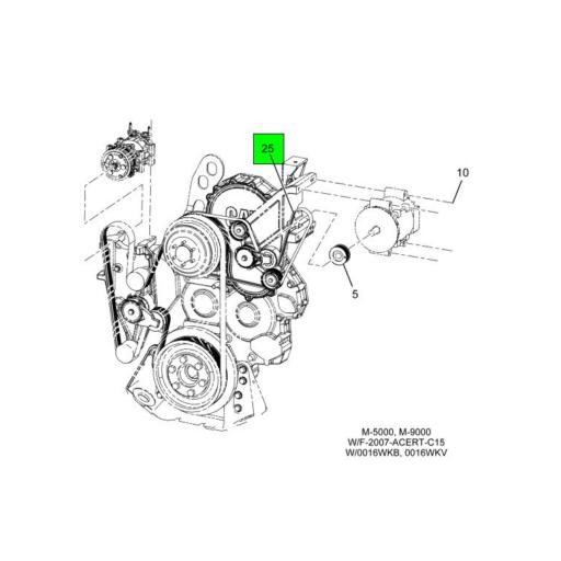 3662142C1 Navistar International | Fan Belt 6PK1625 | Source One Parts ...