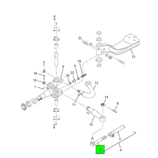 R230068 Navistar International | END TIE ROD LEFT | Source One Parts Center
