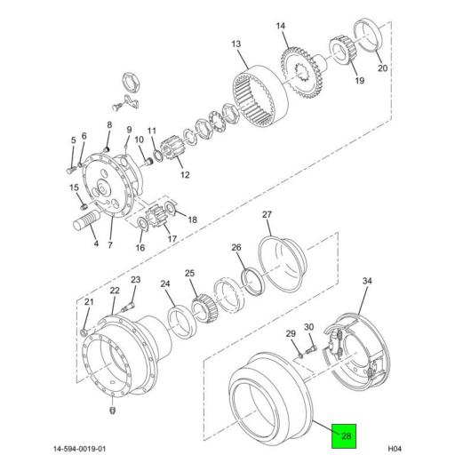 2502708C1 Navistar International | Brake Drum | Source One Parts Center
