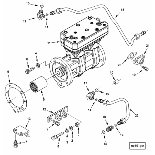 4089239 Cummins | Air Compressor Gasket Kit | Source One Parts Center