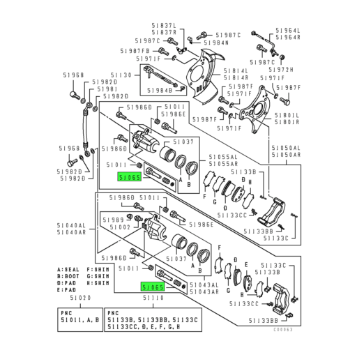 MK449110 Mitsubishi FUSO | Sub Pin Kit | Source One Parts Center