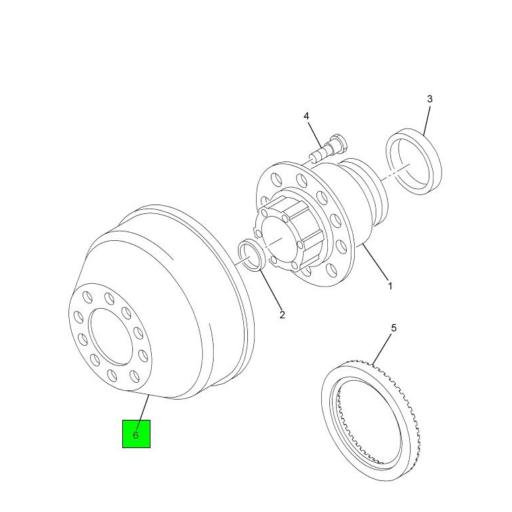 2508936C1 Navistar International | Front Brake Drum 16-1/2 in x 5 in ...