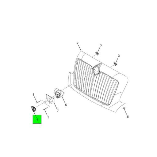 3582132C3 Navistar International | PRODUCT GRAPHIC ORNMT HOOD IC SHIELD ...