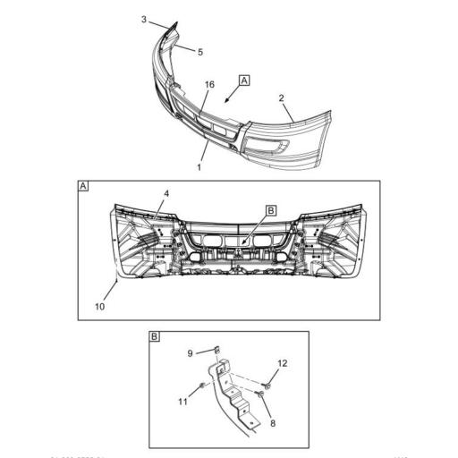 4169767C91 Navistar International | W/RADAR Mic Bumper | Source One ...