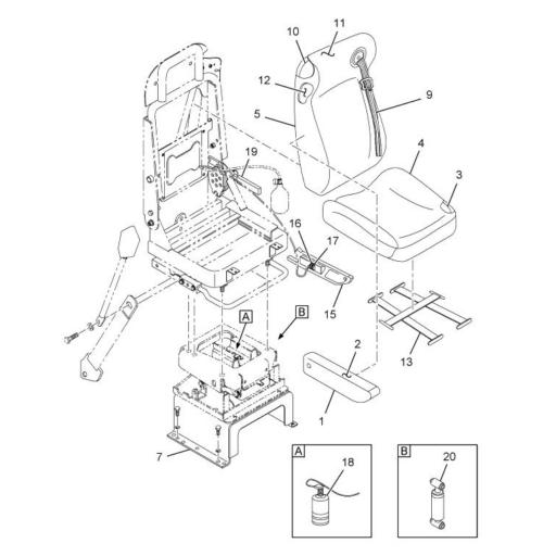 2235655C92 IC Bus | Driver Seat 42 oz Vinyl Black With Cushion Foam ...