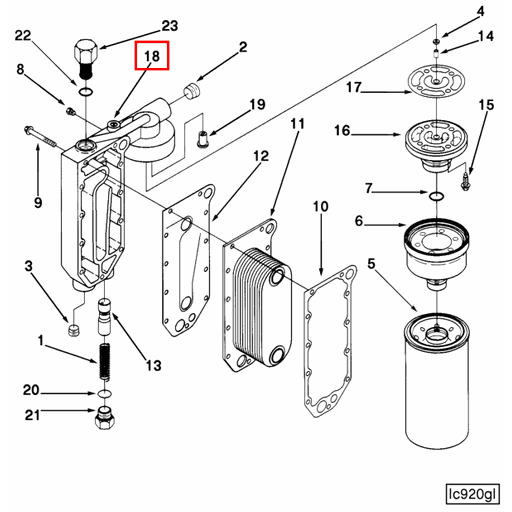 3922882 Cummins | Lubricating Oil Cooler Cover | Source One Parts Center