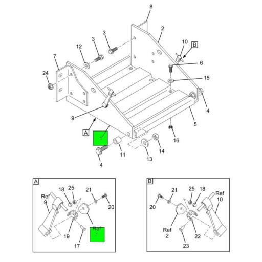 3517719C1 Navistar International | Left Battery Box Mounting Bracket ...