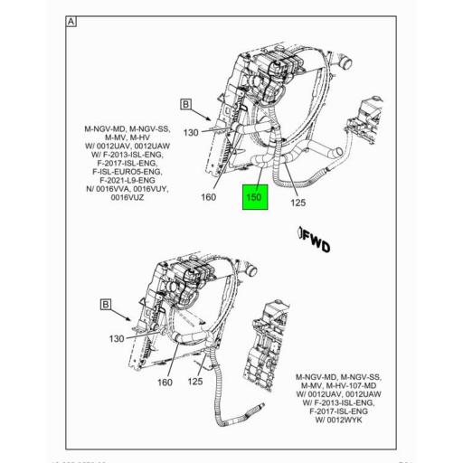 4075689C2 Navistar International | Radiator Outlet Pipe Engine Inlet ...
