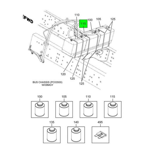 3545964C92 Navistar International | CABLE BATTERY INTERCONNECT UNSEALED ...