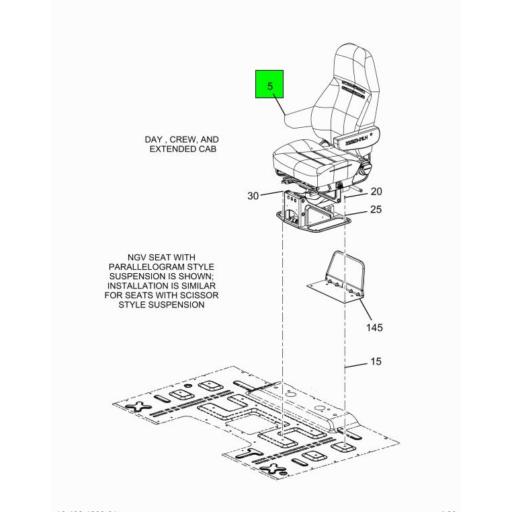 6135123C92 Navistar International | Driver Seat High-Air-Suspension ...