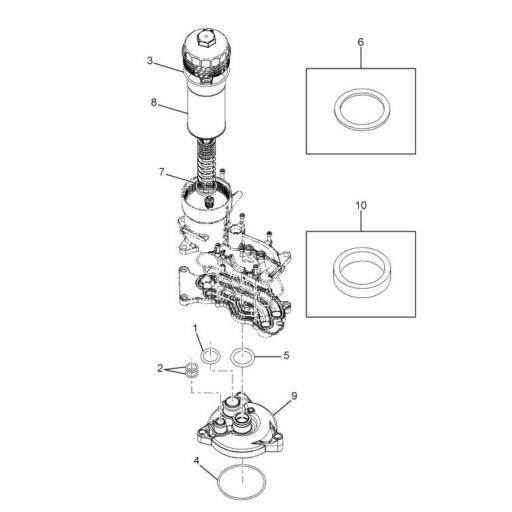 1847177C93 Navistar International | Oil Filter Adapter Kit 45-Liter V6 ...