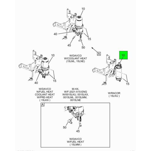 3698221C93 Navistar International | Fuel Filter Davco 382 With 1 ...