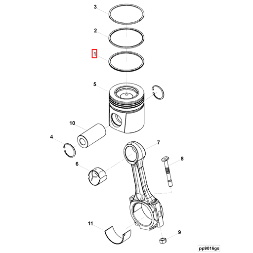 5296700 Cummins | Oil Piston Ring | Source One Parts Center