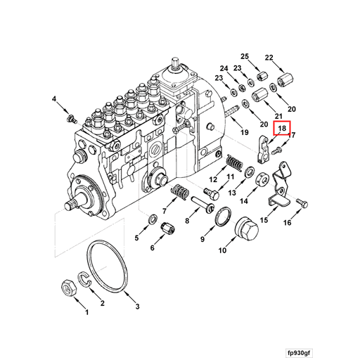 3920915 Cummins | Control Linkage Lever | Source One Parts Center