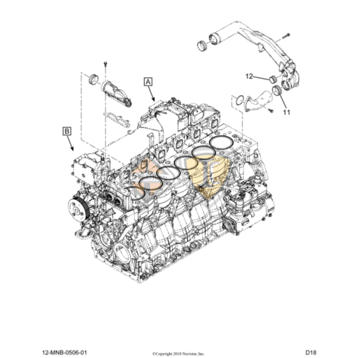 2513445C91 Navistar International | High-Temperature EGR Cooler Core ...
