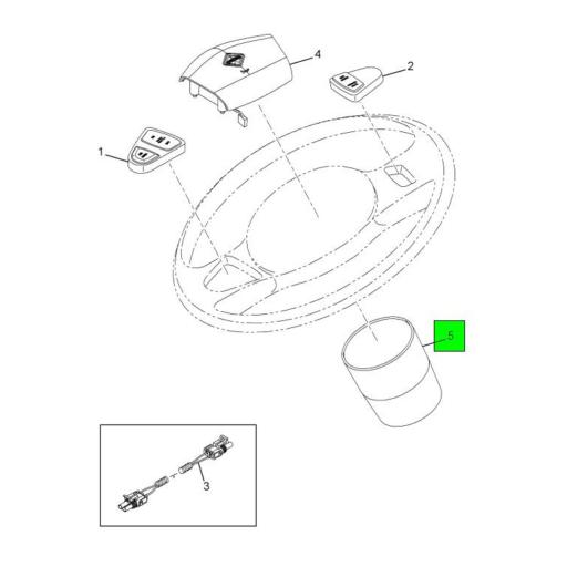 2586623C1 Navistar International | Lower Steering Wheel Shroud Cover ...