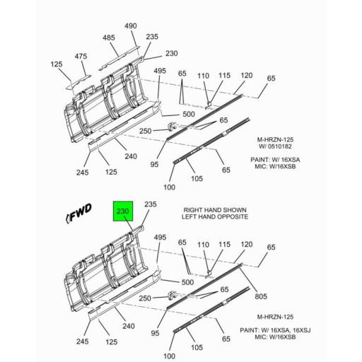 3784411C3 Navistar International | Panel LR 73 Inch Sleeper MIC ...