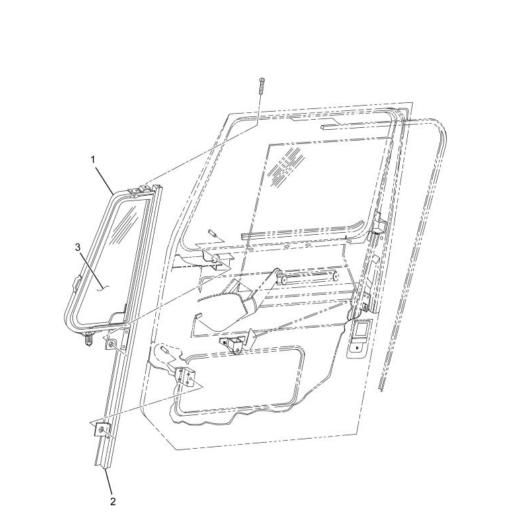 2029716C91 Navistar International | Vent Window Right-Side Tinted with ...