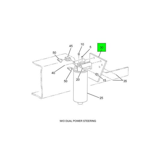 3531232C1 Navistar International | Fuel Filter Mounting Bracket ...